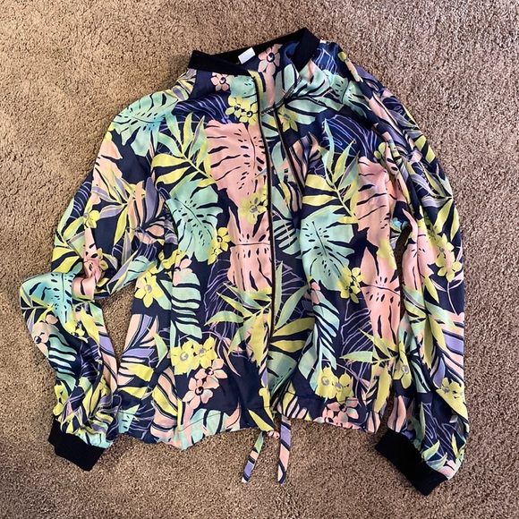 VENUS | Jackets & Coats | Nwot Floral Bomber Jacket | Poshmark